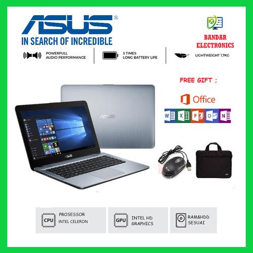 Jual Laptop ASUS Vivobook X441 RAM 4GB Windows 10 // [FREE MOUSE] - RAM 2/500 HDD - Jakarta ...