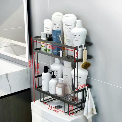 Jual Rak Toilet Closet WC Rak Kamar Mandi Tempel Tempat Gantung Anti ...