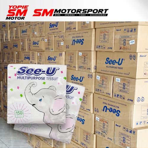 Jual Tissue SEE-U Multipurpose Pop Up Gajah 150 Tisu SEEU - 1 DUS isi ...
