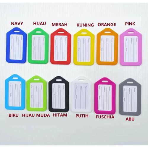 Jual LUGGAGE TAG TRAVEL BAG NAME TAG GANTUNGAN NAMA KOPER TAS SILIKON ...
