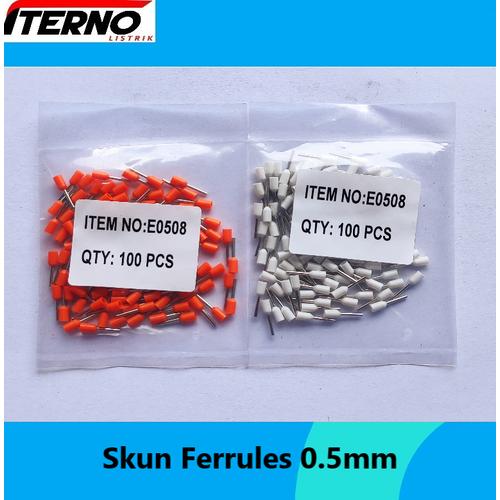 Jual Skun Kabel Ferrules 0.5mm E0508 Warna - Orange - Kota Tangerang - iterno listrik | Tokopedia