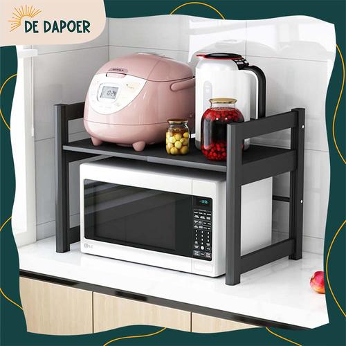 Jual Rak Dapur Microwave Oven Adjustable Kitchen Rack Besi Serbaguna ...