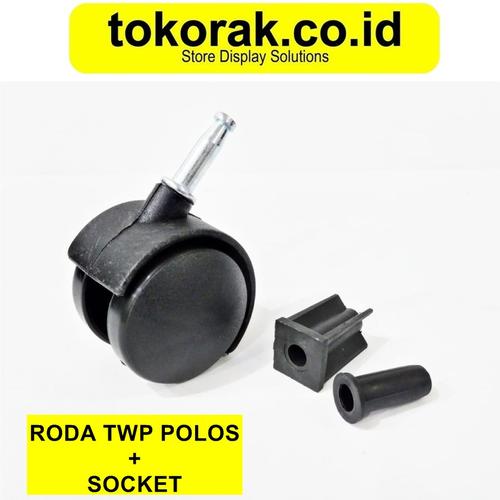 Jual RODA RAK GALON TWP 50 POLOS + SOCKET KURSI KANTOR TANCAP CASTOR ...