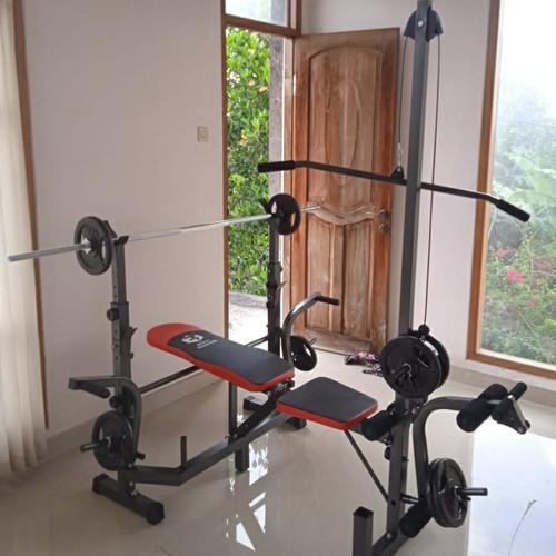 Jual BENCH PRESS LAT PULL DOWN PLUS STICK DAN BEBAN 40 KG BISA ...