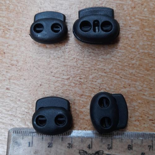 Jual cord lock - stopper tali lubang 2 stoper model compo - Hitam 2cm ...
