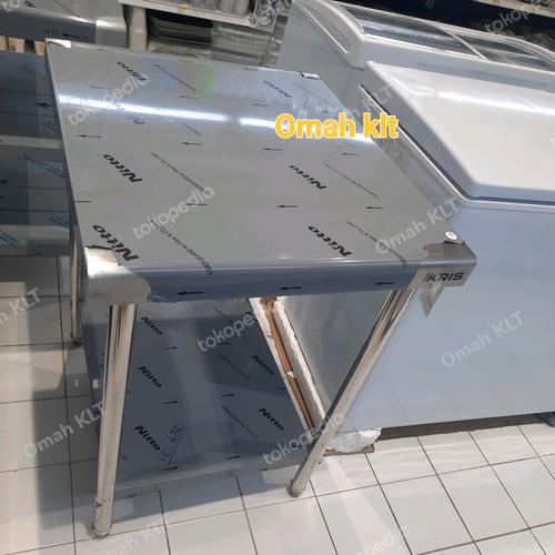 Jual krischef meja dapur 2 tingkat 60cm stainless kitchen working table ...