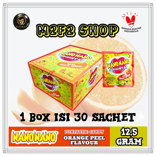 Jual Permen Nano Nano Kulit Jeruk Sachet - 12,5 gr (Harga 1 Box ...