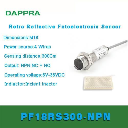 Jual NO NC 4 Wire M18 NPN Photoelectric Switch Sensor Replace CRD-300N ...