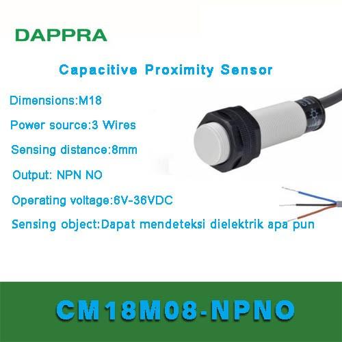 Jual M18 8MM NPN NO DC 10V Ke 36V Capacitive Proximity Sensor OC63 - Jakarta Utara - Industrial ...