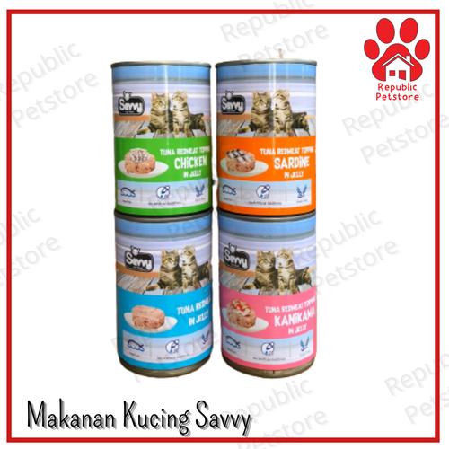 Jual Makanan Basah Kucing Kaleng Savvy 400gr - Cat Can Wet Food All ...