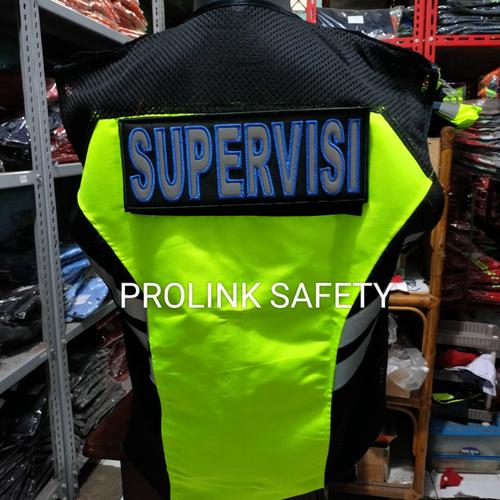 Jual ROMPI SAFETY LOGO SUPERVISI VELCRO PEREKAT - Biru, jumbo - Kab ...
