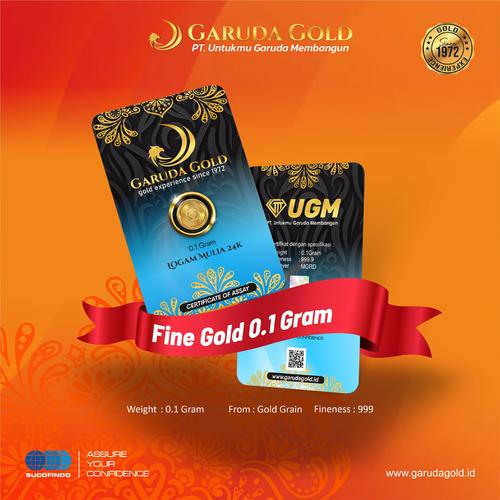 Jual Garuda Gold Logam mulia 0.1gr emas Asli 24K Original Bersertifikat ...