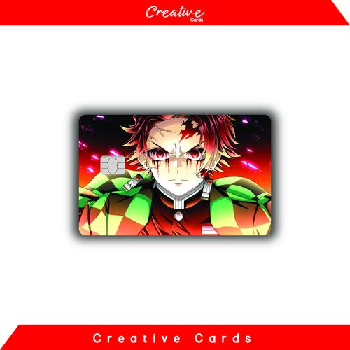 Jual Sticker Sticker Kartu Atm Skin Card Anime - Demon Slayer - Tanjiro ...