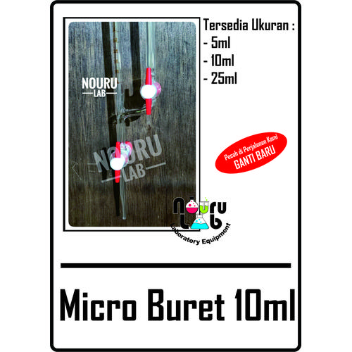 Jual Micro Buret 10ml - Mikro Buret 10ml - Microburet 10ml - PACKING KAYU - Kab. Bandung - Nouru ...