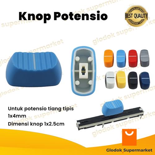 Jual Knop Potensio Geser Knob Potensiometer Mixer DJ Warna Tiang Tipis ...