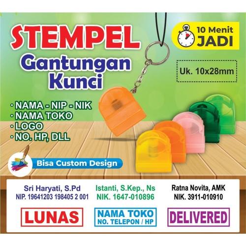 Jual Stempel Flash/Stamp Nama|NIP|Dokter|Perawat|Bidan|NIK|Apoteker ...
