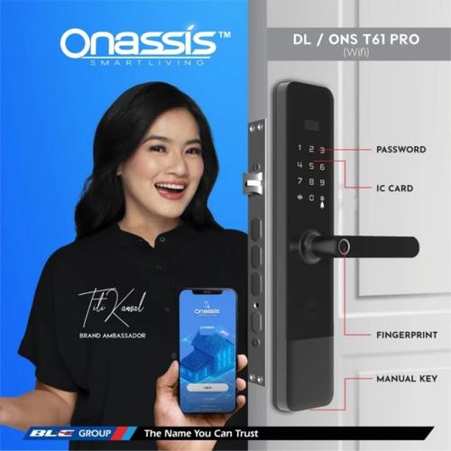 Jual Onassis Smart Lock Smart Home Digital Door Lock T61 Pro With Wifi ...