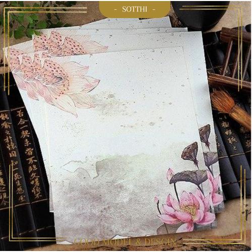 Jual KERTAS SURAT SAKURA, KERTAS TULIS MOTIF CANTIK, KERTAS SURAT ...