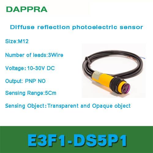 Jual PNP NO DC 6V Ke 36V M12 50mm diffuse photoelectric sensor OC92 ...