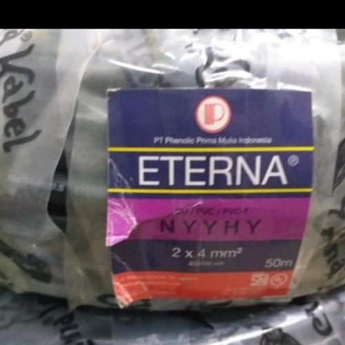 Jual Kabel Listrik Serabut NYYHY Eterna 2x4 mm 2x4 mm Hitam 50 Meter ...