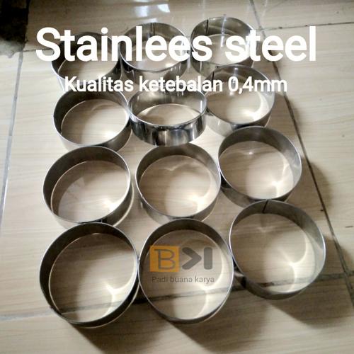 Jual ring burger 10cm /ring cutter / ring bulat isi 12pcs - 10 x 3 ...
