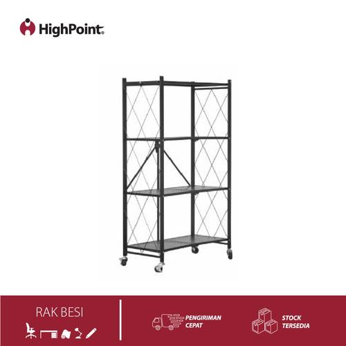 Promo HighPoint Lemari Rak Besi - Fano - 4 Hambal Black Cicil 0% 3x ...