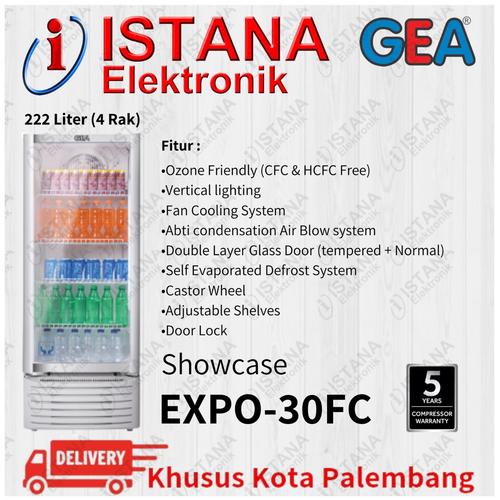 Promo GEA SHOWCASE 1 PINTU 4 RAK 222 LITER EXPO-30FC Cicil 0% 3x - Kota ...