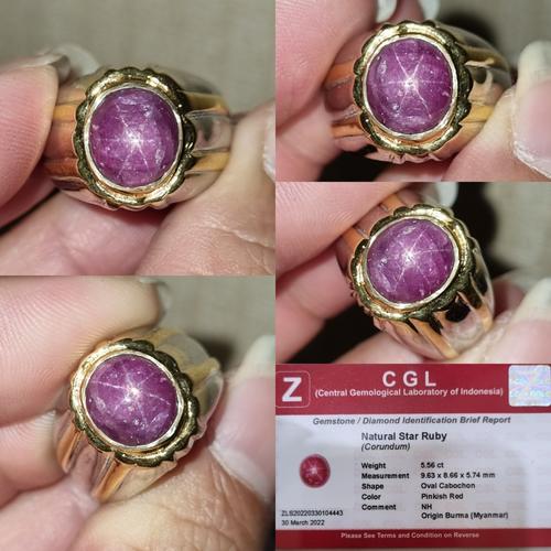 Jual natural star ruby burma 5.56cts memo CGL - Jakarta Utara ...