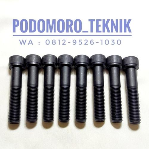 Jual Baut L Baja Hitam M8 x 60 mm Baut L M8*60 mm Half Drat & Full Drat ...