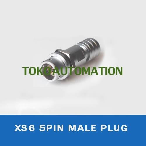 Jual 5 Pin Quick Lock Cable Plug Male XS6 Aviation Connector SH12 ...