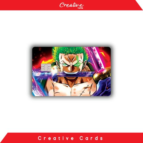 Jual Stiker Sticker Kartu Atm Skin Card Anime - Zoro Luffy Shanks Sanji ...