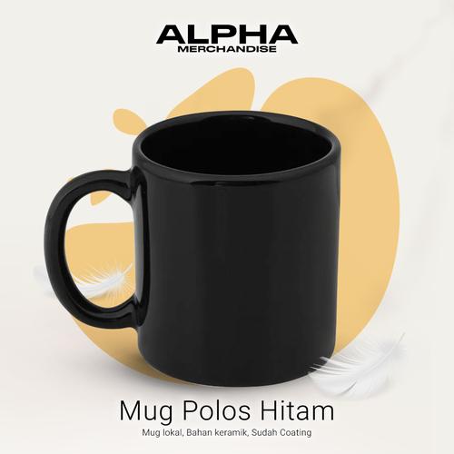 Jual MUG LOKAL HITAM COATING MURAH 11OZ - PACKING BUBBLE - Jakarta ...