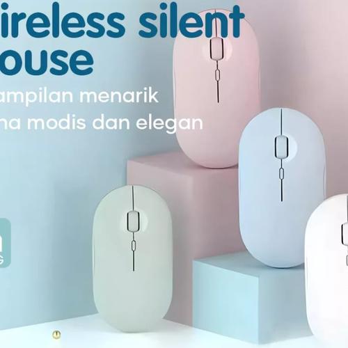 Jual MOUSE WIRELESS ISKU SILENT MOUSE MURAH WIRELESS PORTABLE - Putih ...