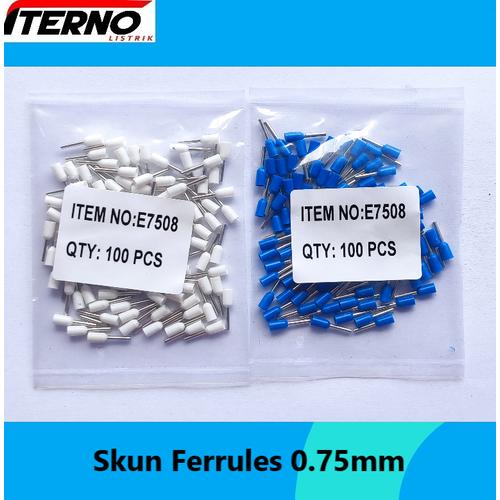 Jual Skun Kabel Ferrules 0.75mm E7508 Warna - Putih - Kota Tangerang ...