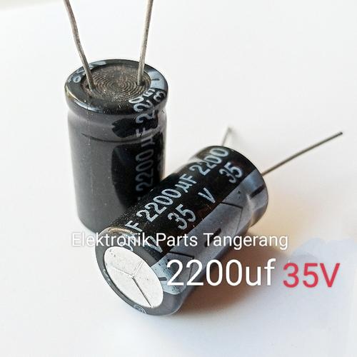 Jual ELCO 2200UF 35V KAPASITOR ELCO 2200UF 35V CAPACITOR ELCO 2200UF ...