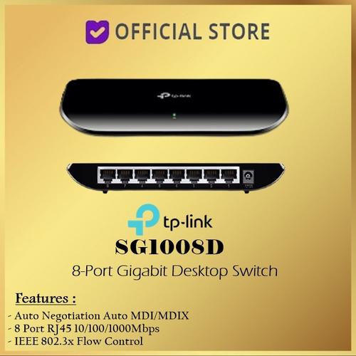 Jual tplink 8 port gigabit switch hub sg1008d - Kota Denpasar - BONJERO ...