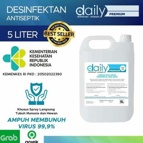 Jual PEMBERSIH KEMENKES Daily Disinfectant Premium 5L cairan ...