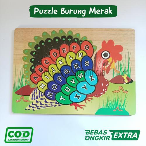 Jual Puzzle Burung Merak Mainan Kayu Edukasi Edukatif Anak Murah - Kab ...