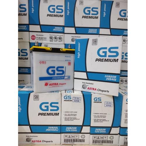Jual Aki Accu Basah Mobil GS Premium Astra NS40 32B20R 12V-32AH Original - Kota Bekasi - Battery ...