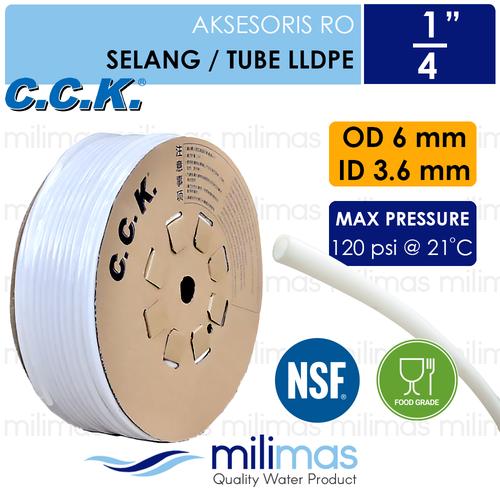 Jual CCK - Selang RO Uk. 1/4" - LLDPE Tube 6 mm - PUTIH - Kota Surabaya - MILIMAS | Tokopedia