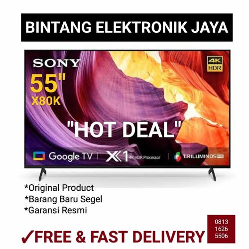 Jual SONY KD-55X80K 55" 4K HDR UHD GOOGLE TV 55X80K DOLBY VISION ...
