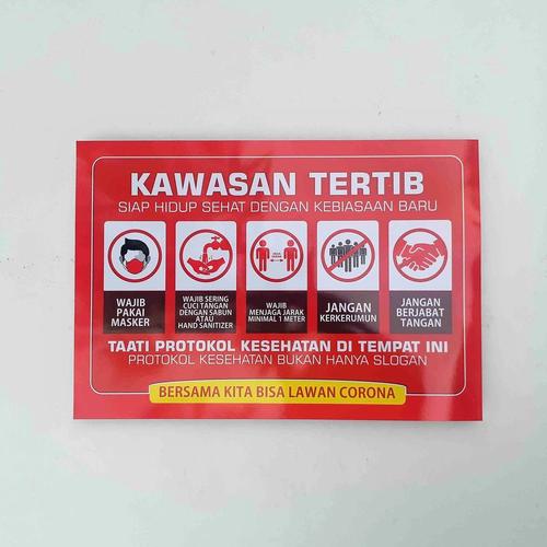 Jual Poster Kesehatan, Poster Prokes, Poster Kawasan Tertib New Normal ...