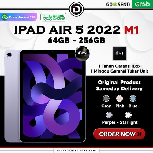 Jual Apple iPad Air 5 M1 2022 10.9" 64GB 256GB WIFI CELL 5G Gray Pink Blue - STARLIGHT IBOX ...