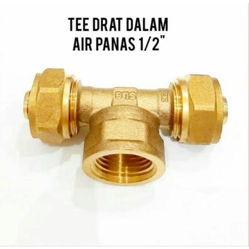 Jual sambungan tee drat dalam kuningan / sambungan pipa air panas kuningan - Jakarta Barat ...