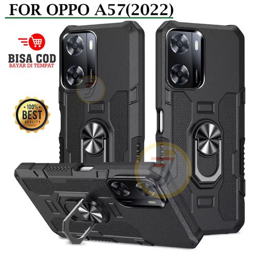 Jual Casing Hard Case Untuk Oppo A57(New 2022)Armor Ring Case Standing ...