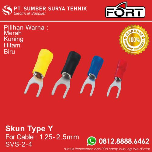 Jual Skun Type Y SVS-2-4 (1.25-2.5mm) FORT - Hitam - Jakarta Pusat ...