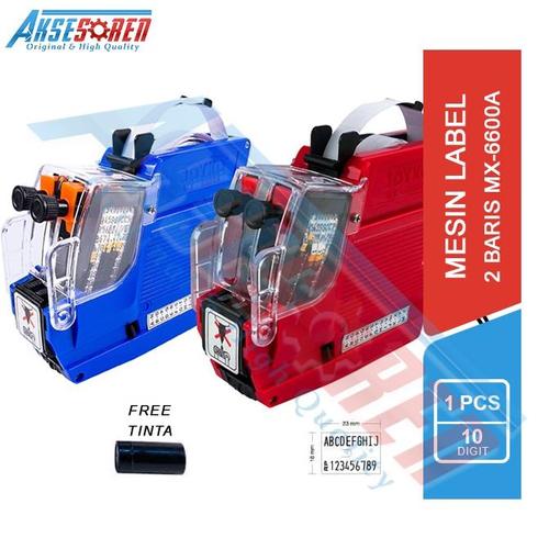 Jual ALAT LABEL HARGA JOYKO [MX-6600A/2 BARIS] / MESIN LEBEL NAMA CETAK ...