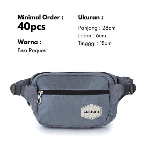 Jual Custom Waistbag Tas Selempang, Tas Waist Bag Custom Menggunakan ...