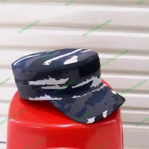 Jual Topi Pet PDL TNI AL / Topi pet Komando AL / Topi Komando LORENG ...