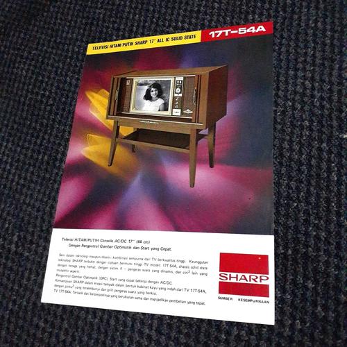 Jual Iklan Brosur TV lawas Sharp 17T - A4 - Kota Malang - Kertas Abc ...